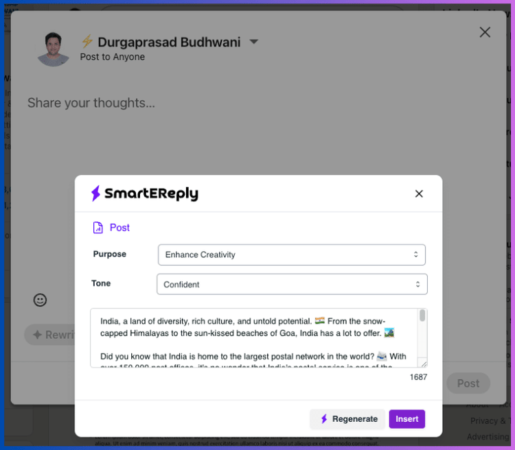 SmartEReply: Elevate Your LinkedIn™ Engagement with AI